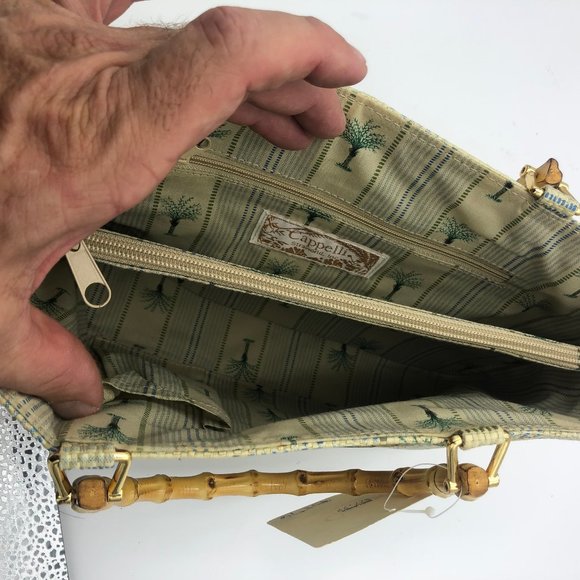 Cappelli Straworld | Bags | Cappelli Straworld Straw Bag With Cane ...